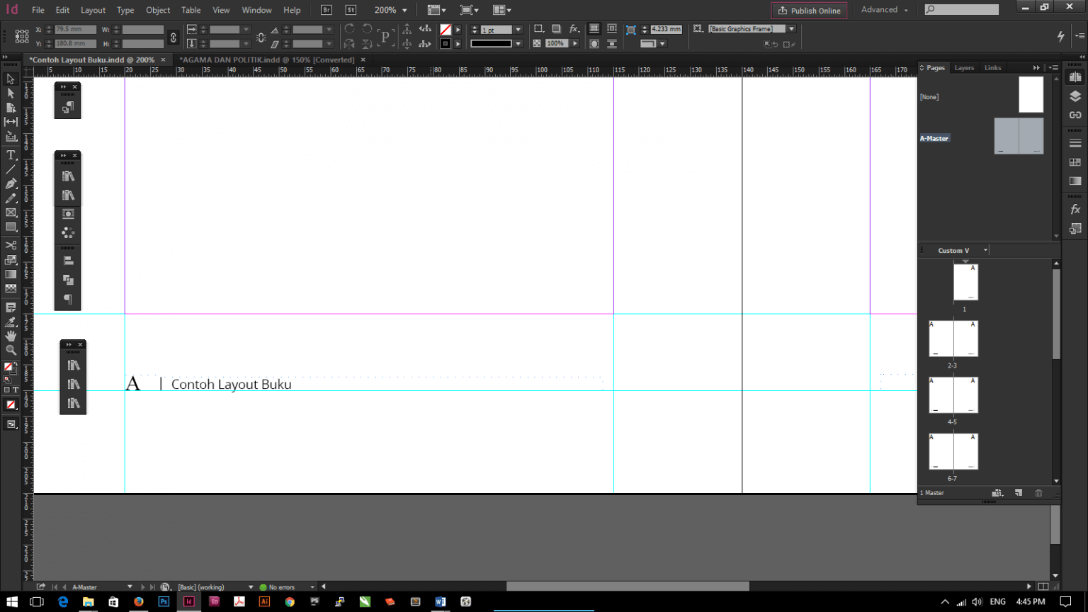 Cara Bikin Layout buku di Indesign, Begini langkahnya. • dilayout